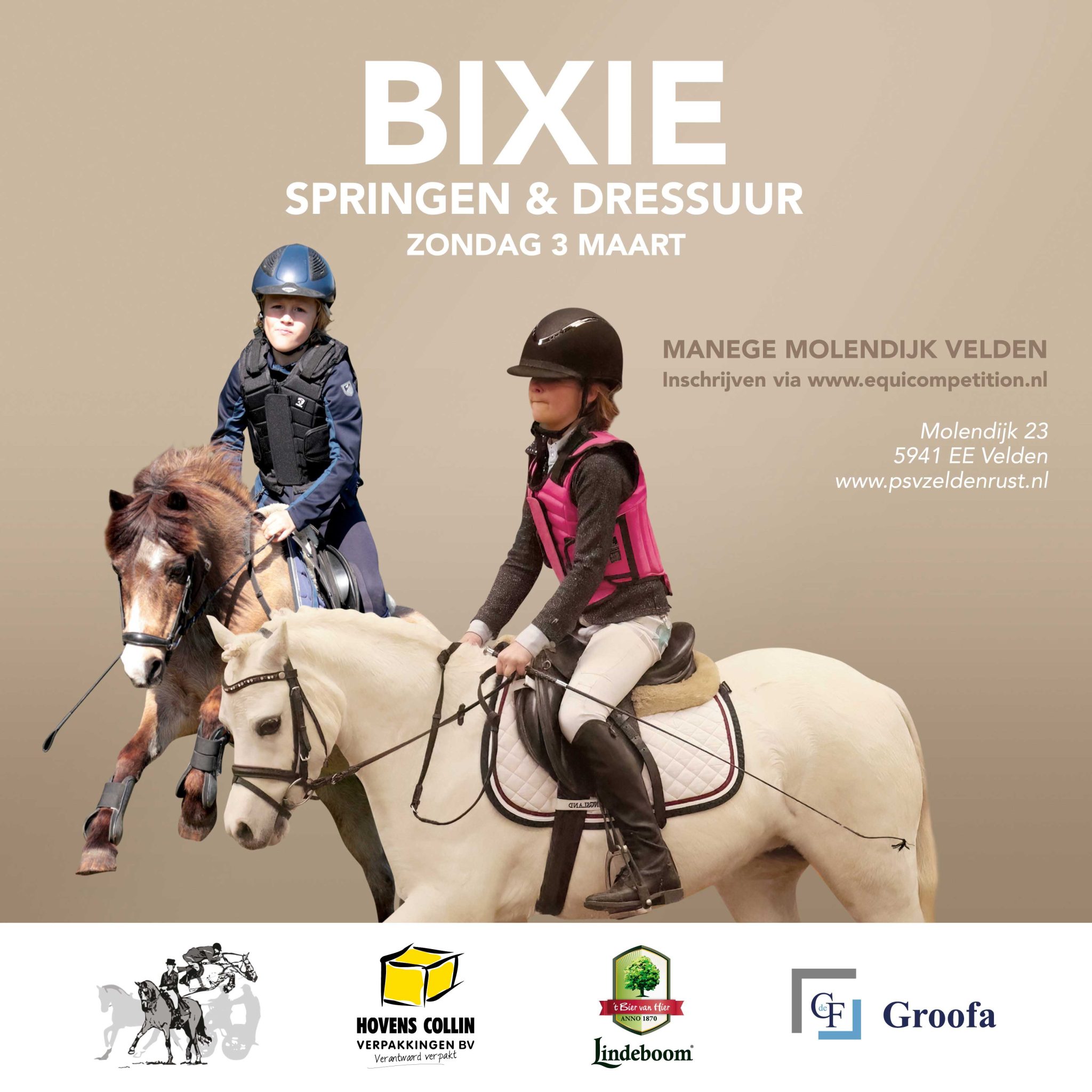 3 MAART BIXIE WEDSTRIJD DRESSUUR EN SPRINGEN | Paardensportvereniging ...
